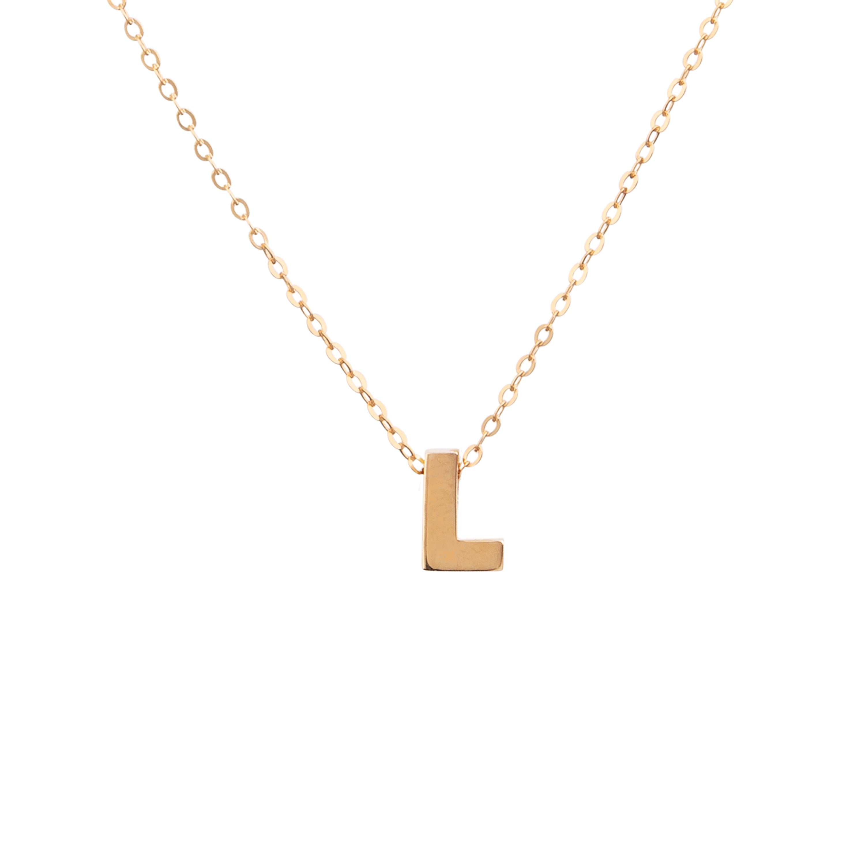 Initial Block Letter Necklace – Luxury by Lea